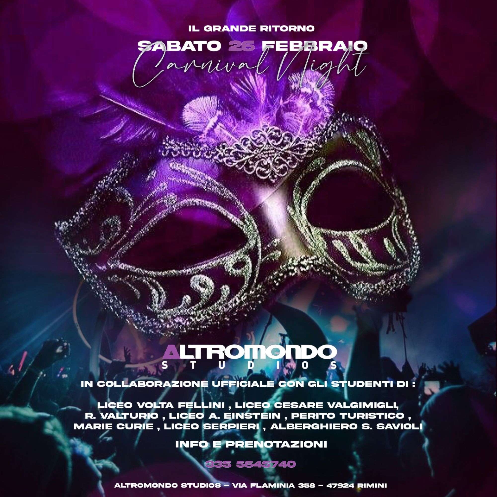 Carnival Party @ Altromondo Studios - Discoteche Riccione Rimini