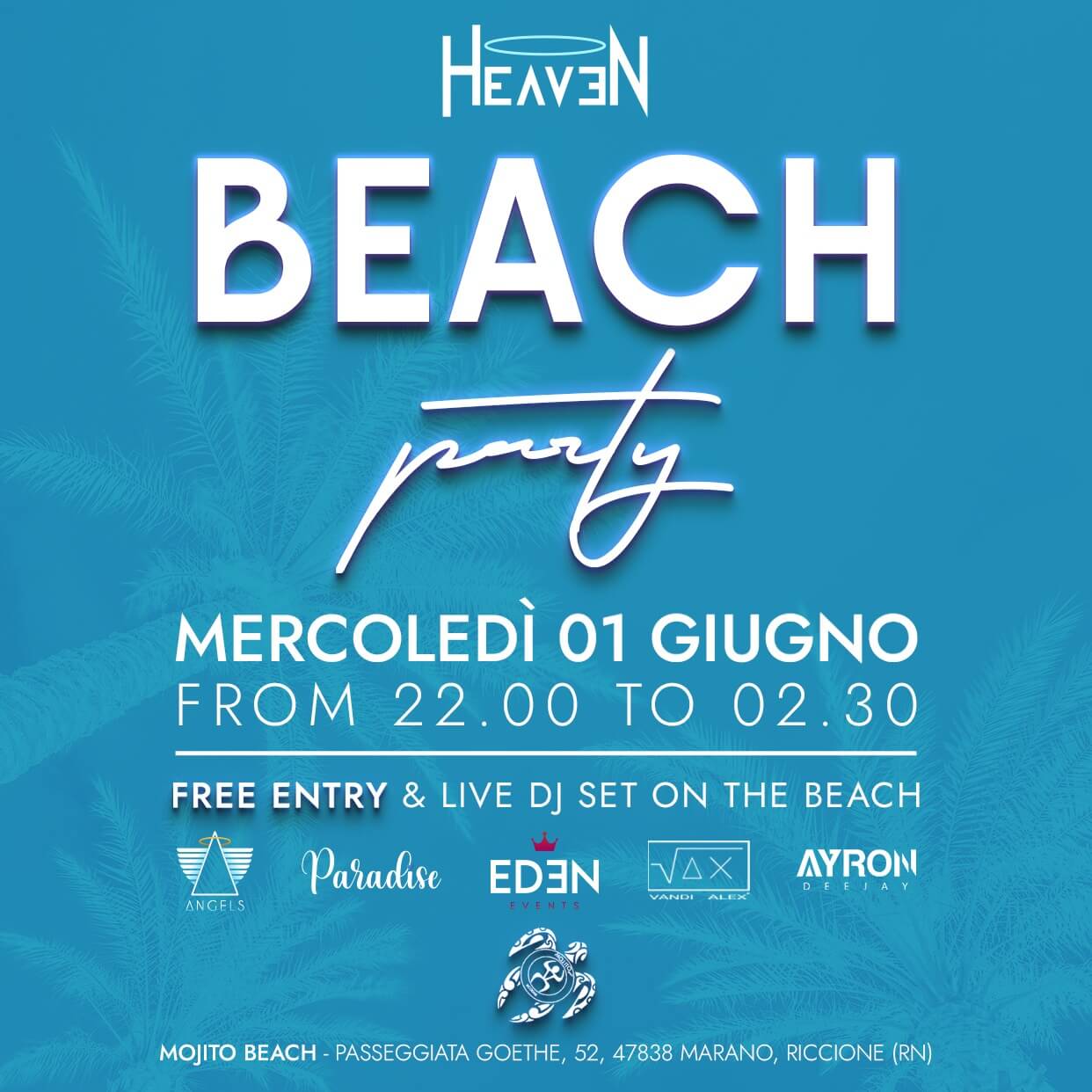 Beach Party @ Mojitobeach - Discoteche Riccione Rimini