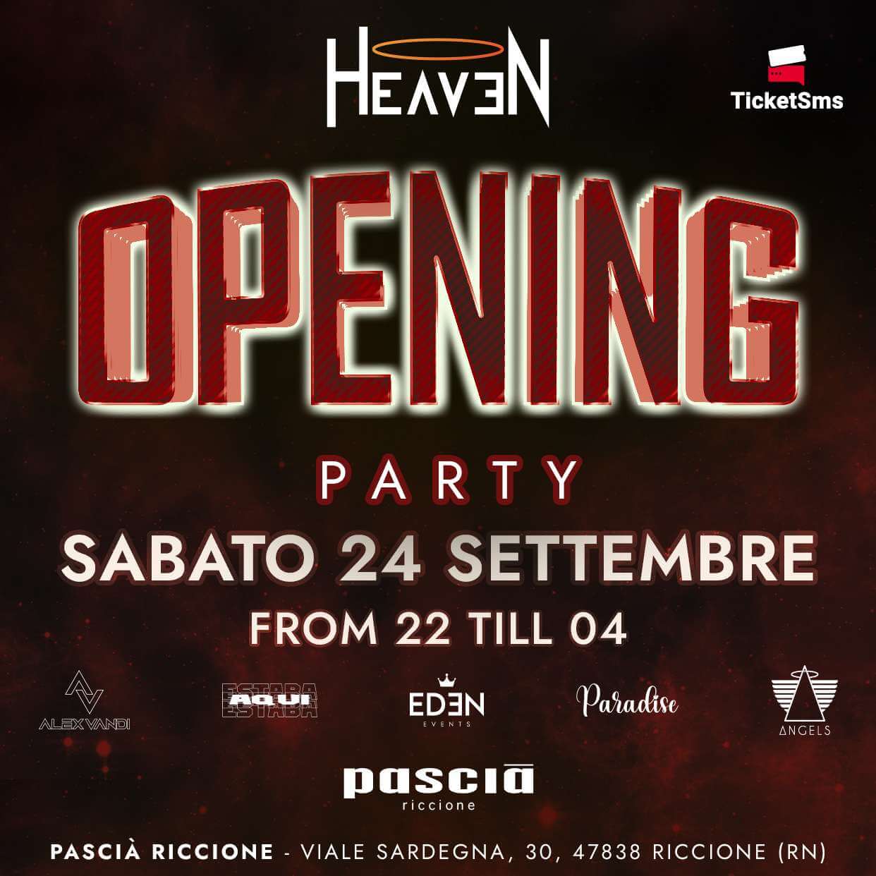 Opening Party @ Pascia - Discoteche Riccione Rimini