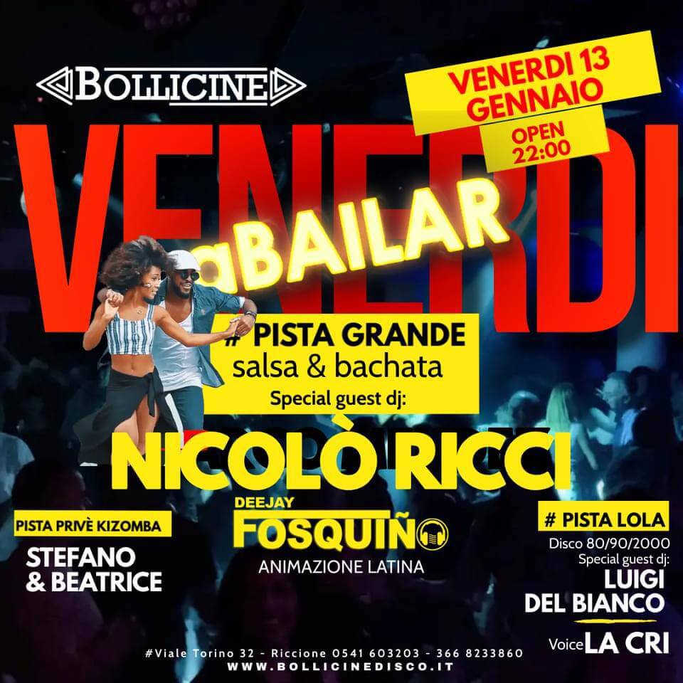 Nicolo Ricci @ Bollicine - Discoteche Riccione Rimini