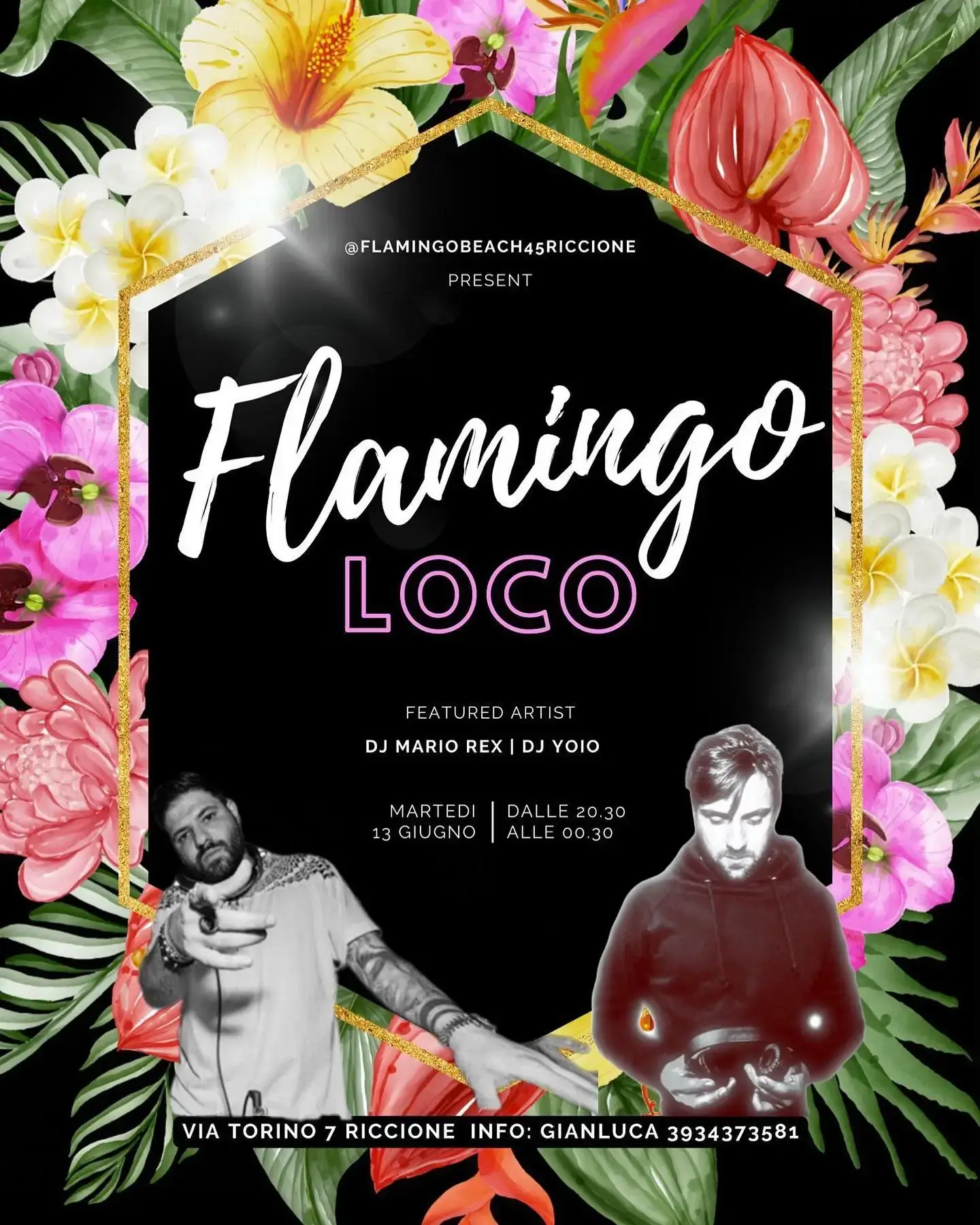 Mario Rex @ Flamingo Riccione 13 giugno 2023. Tickets e tavoli.