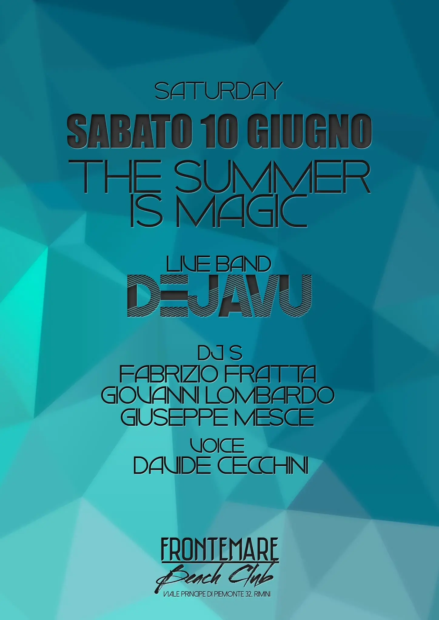 The Summer is Magic @ Frontemare 10 giugno 2023. Tickets e tavoli.