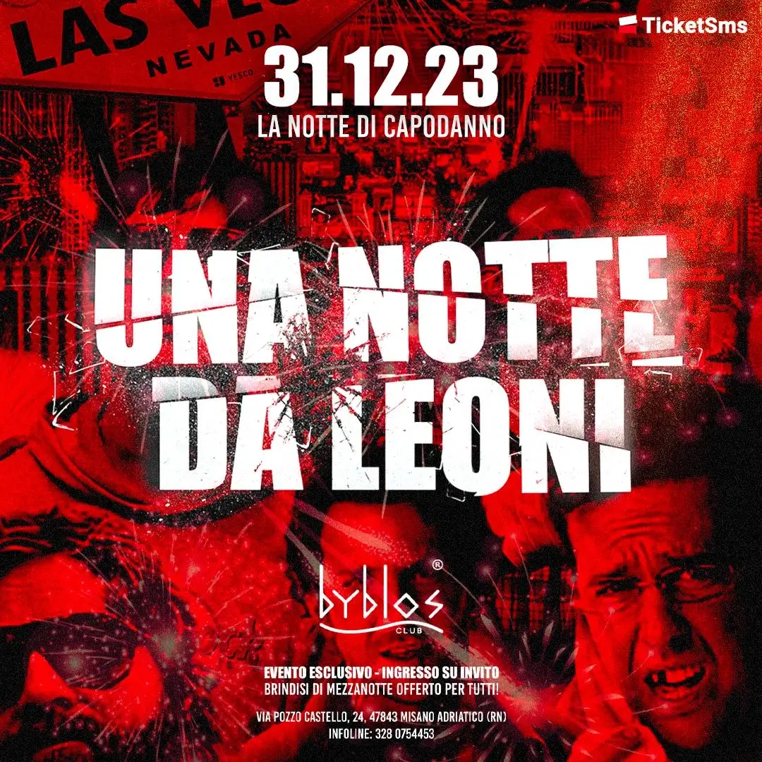 Capodanno Byblos Club 2024 @ Byblos 31 dicembre 2023. Biglietti e Tavoli