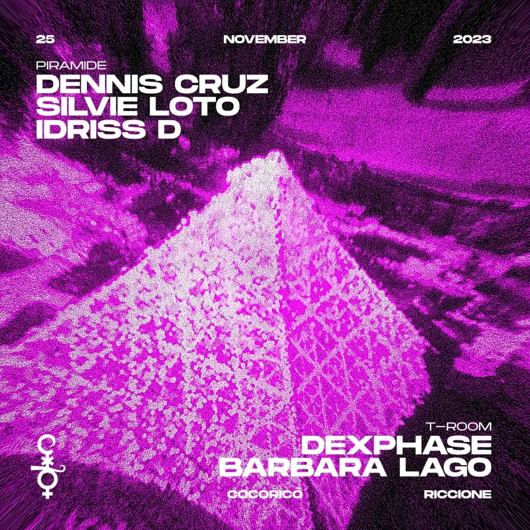 Dennis Cruz @ Cocorico Riccione 25 novembre 2023. Biglietti e Tavoli