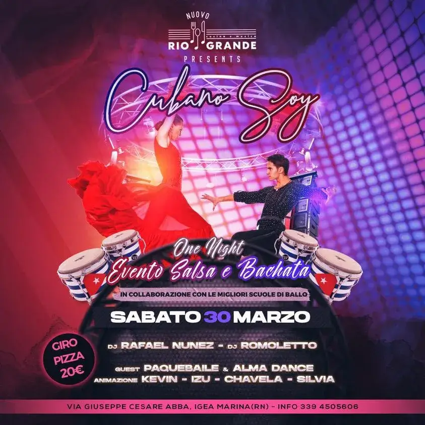 Cubano Soy @ Riogrande 30 marzo 2024. Biglietti