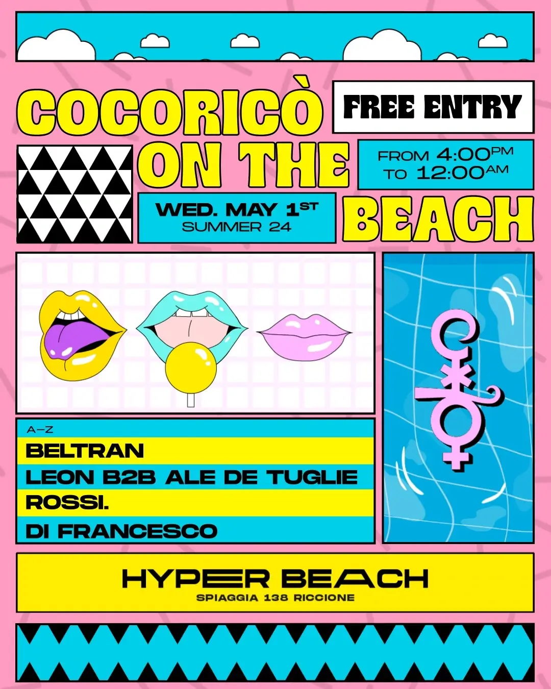 Leon @ Hyper Beach Riccione 12 maggio 2024. e Tavoli