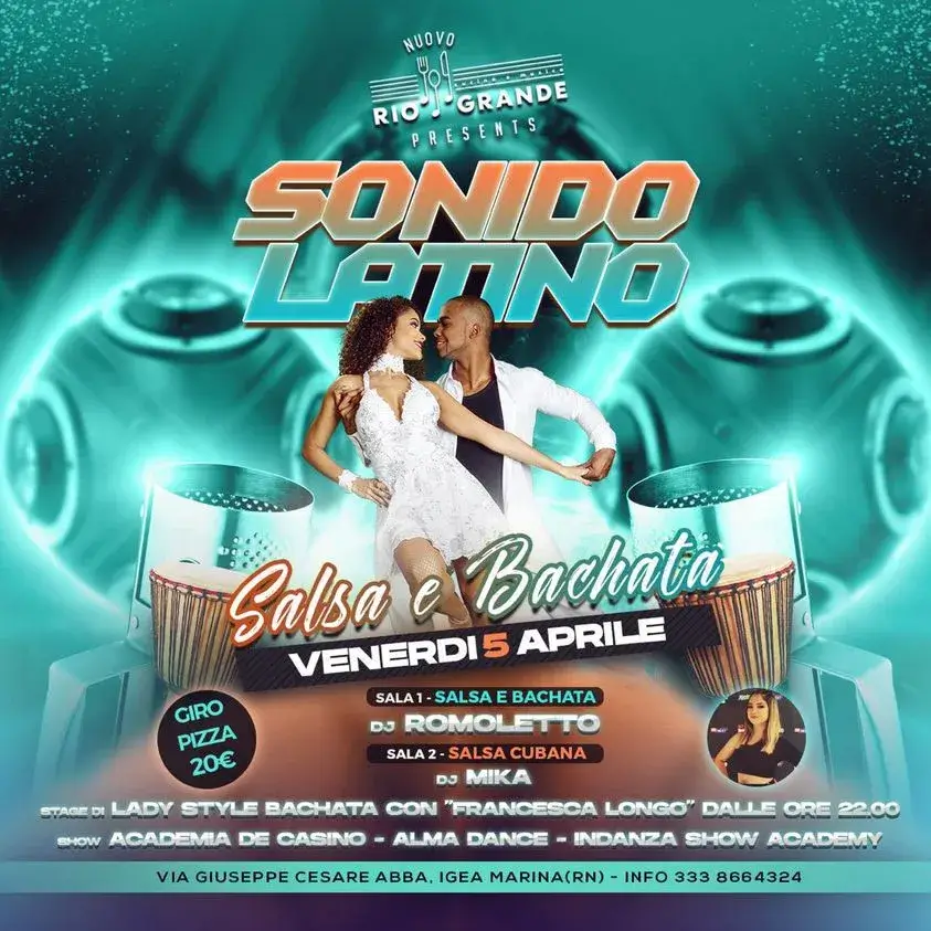 Sonido Latino @ Riogrande 05 aprile 2024. Biglietti