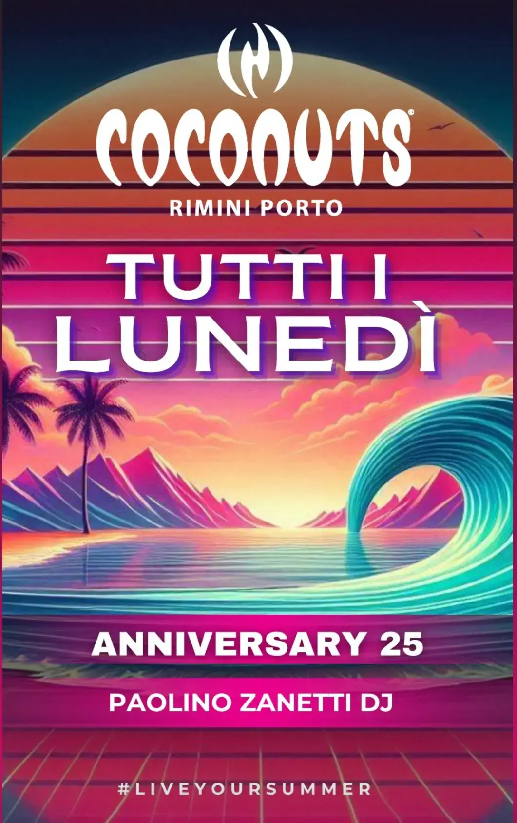 Paolino Zanetti @ Coconuts 24 giugno 2024. Biglietti e Tavoli