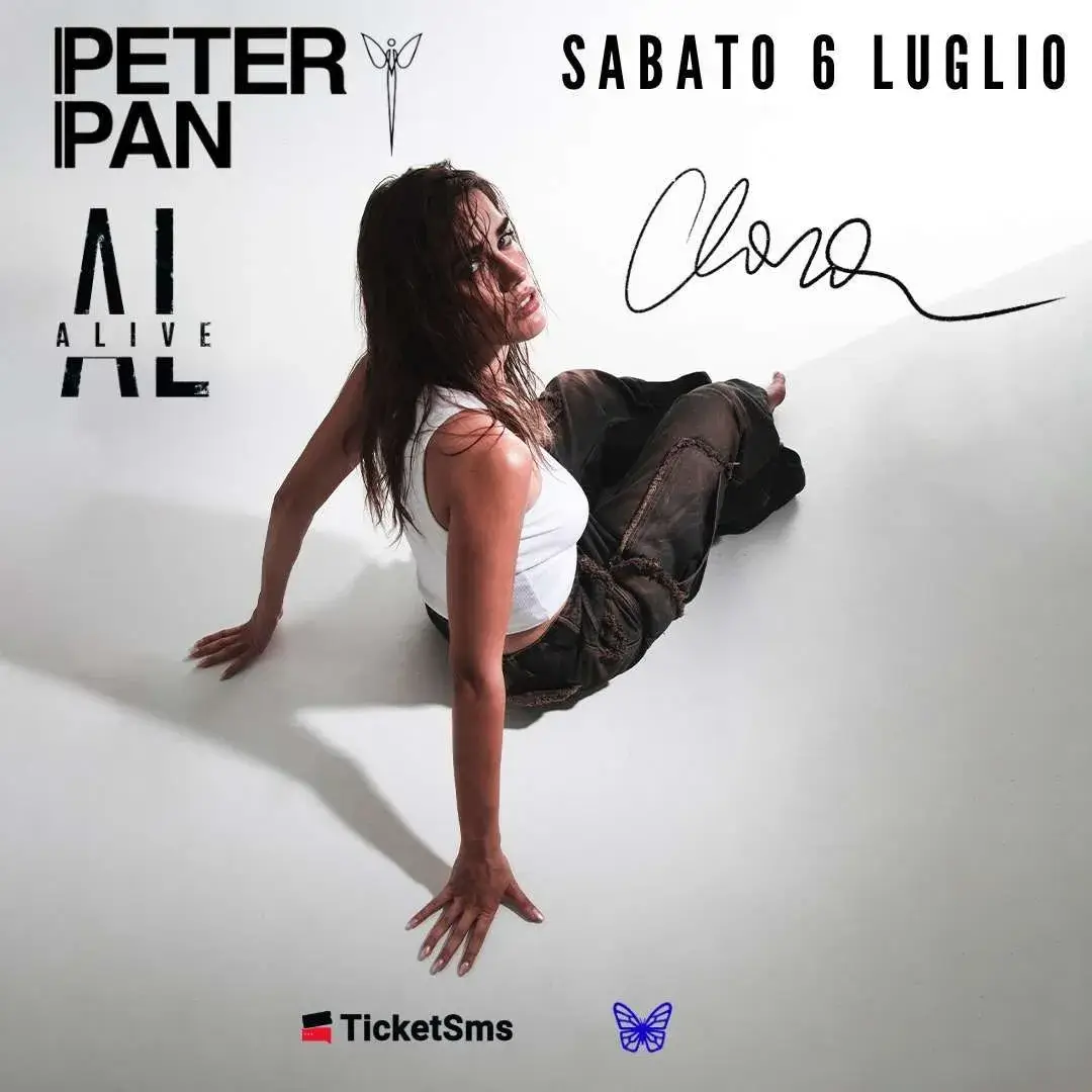 Clara @ Peter Pan 06 luglio 2024. Biglietti e Tavoli