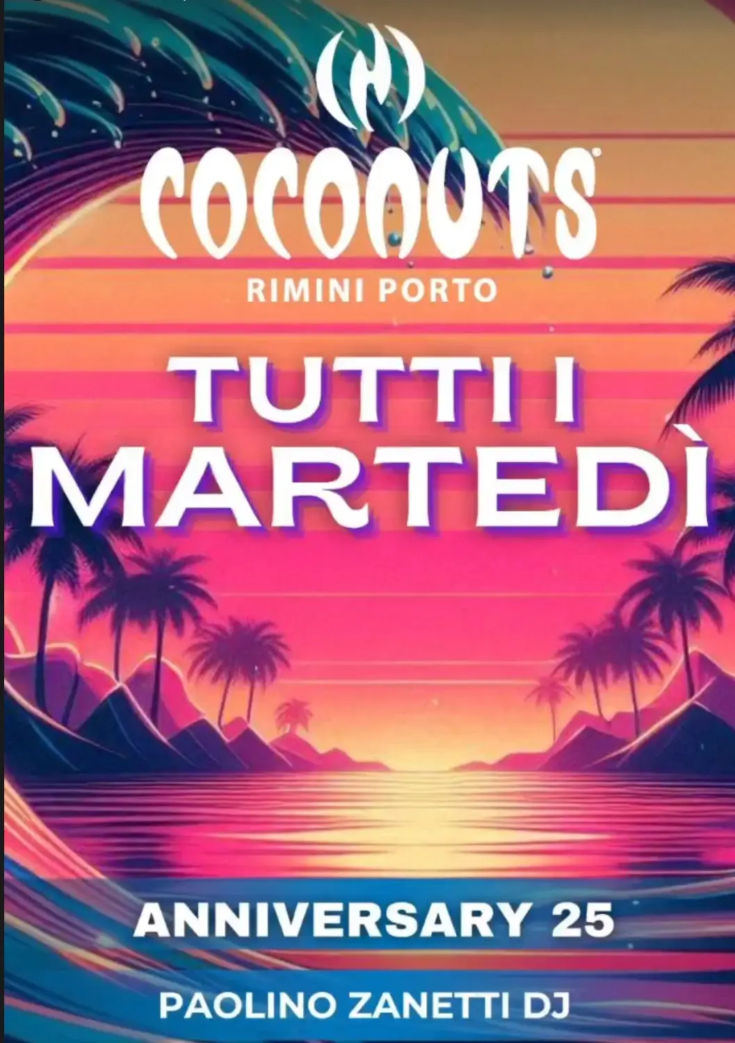 Paolino Zanetti @ Coconuts 27 agosto 2024. Biglietti e Tavoli