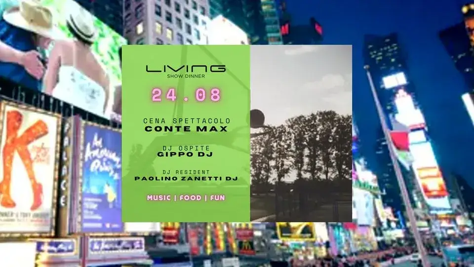 CONTE MAX @ Living Disco 24 agosto 2024. Biglietti