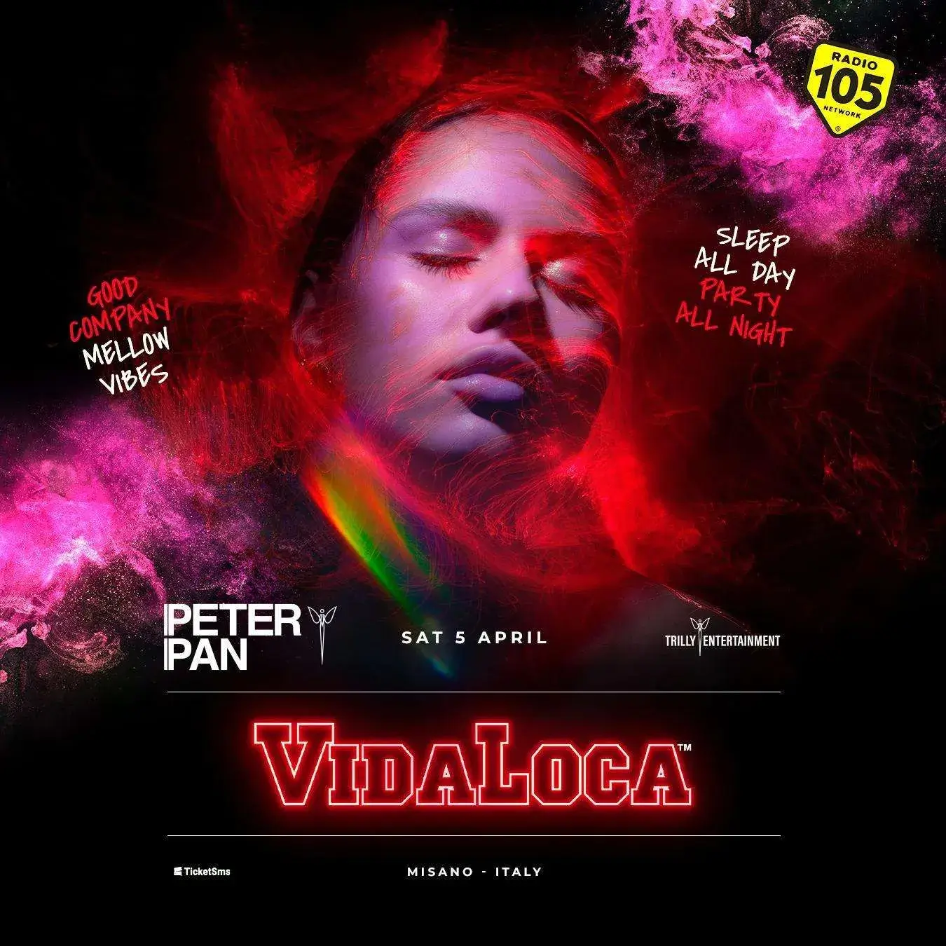 VIDA LOCA @ Peter Pan 5 aprile 2025. Biglietti e Tavoli