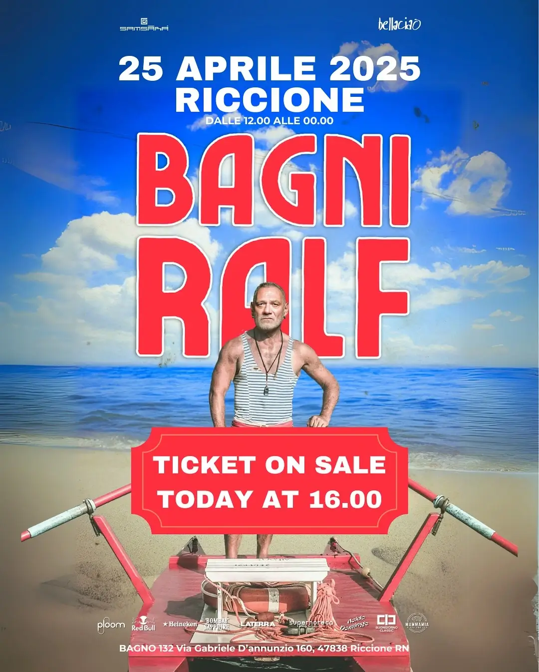 BAGNI RALF @ Samsara Riccione 25 aprile 2025. e Tavoli