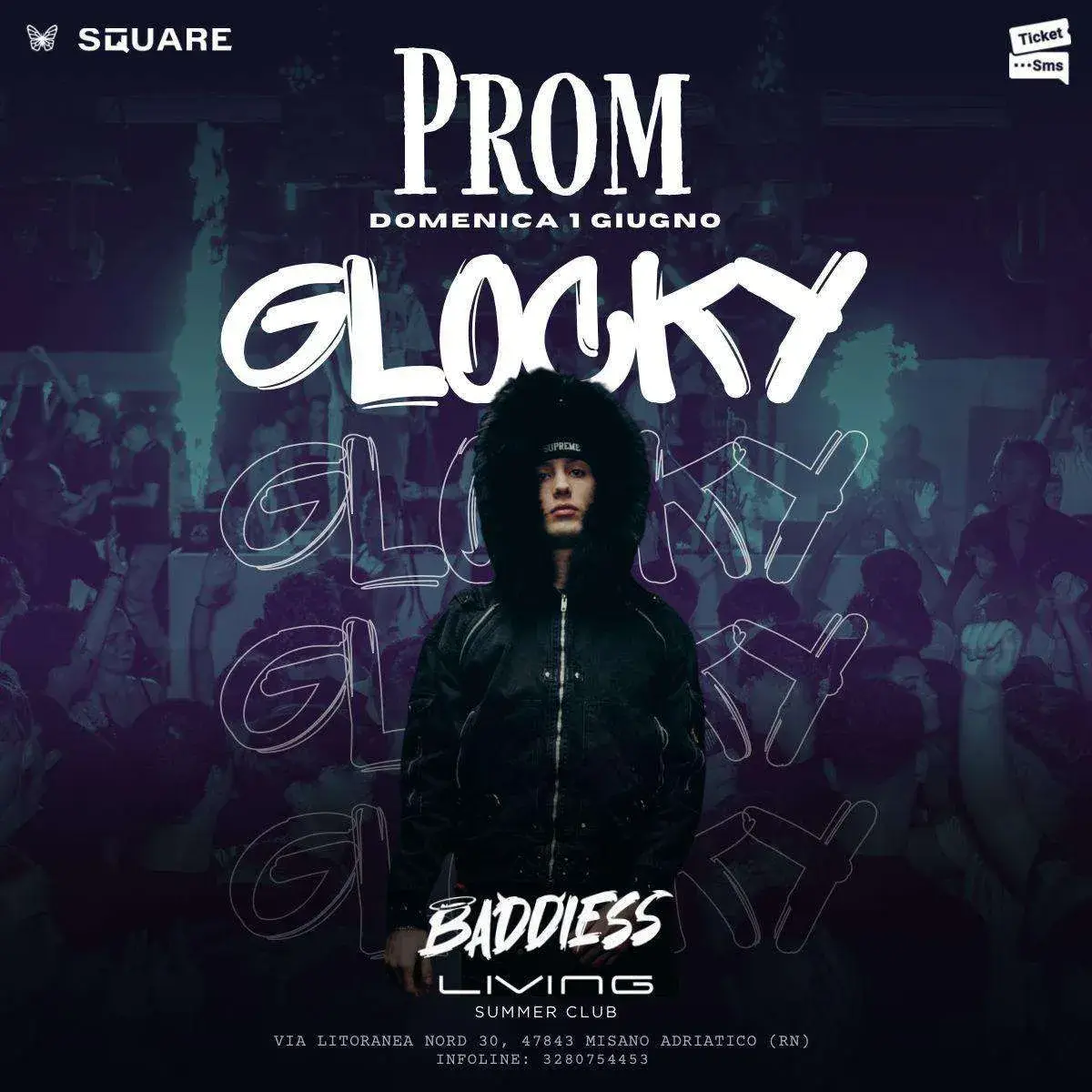 GLOCKY @ Living Disco 01 giugno 2025. Biglietti e Tavoli