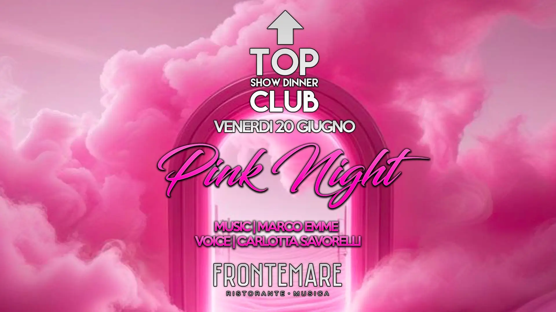 PINK NIGHT @ Frontemare 20 giugno 2025. Biglietti e Tavoli