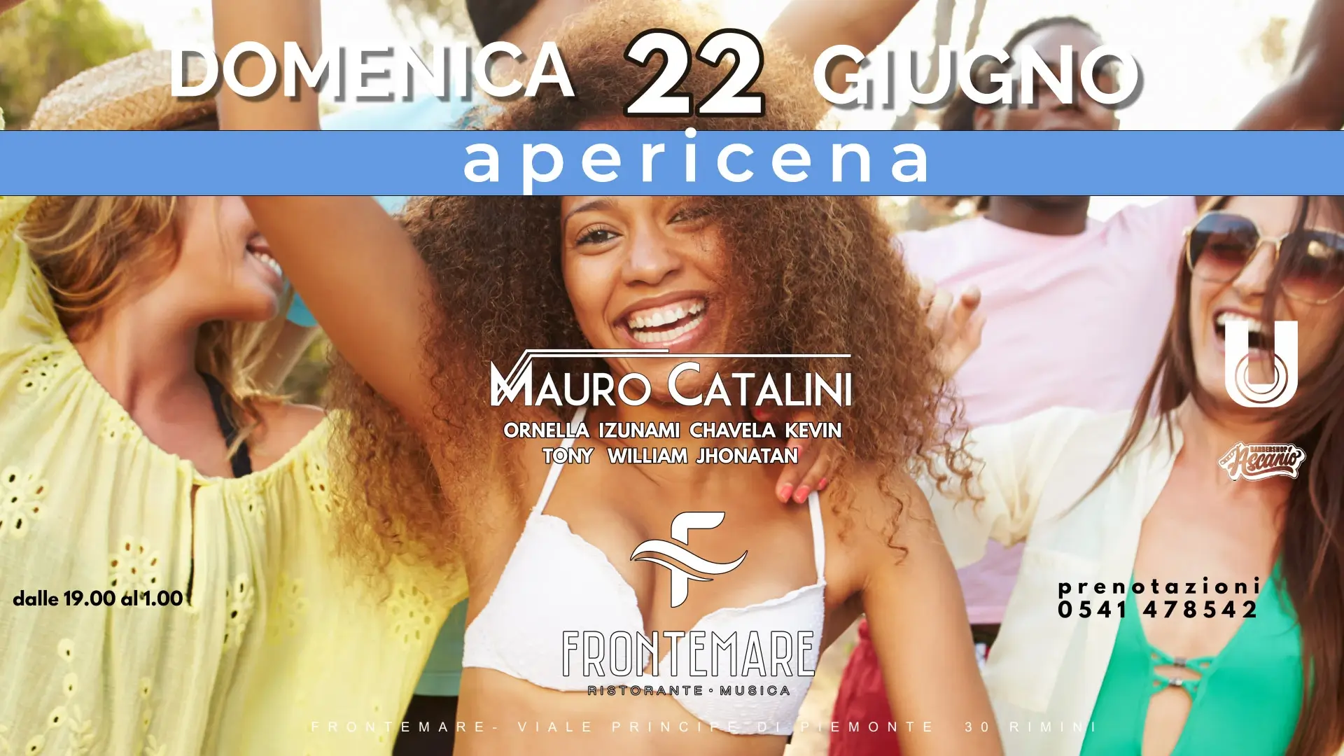 APERICENA LATINO @ Frontemare 22 giugno 2025. Biglietti e Tavoli