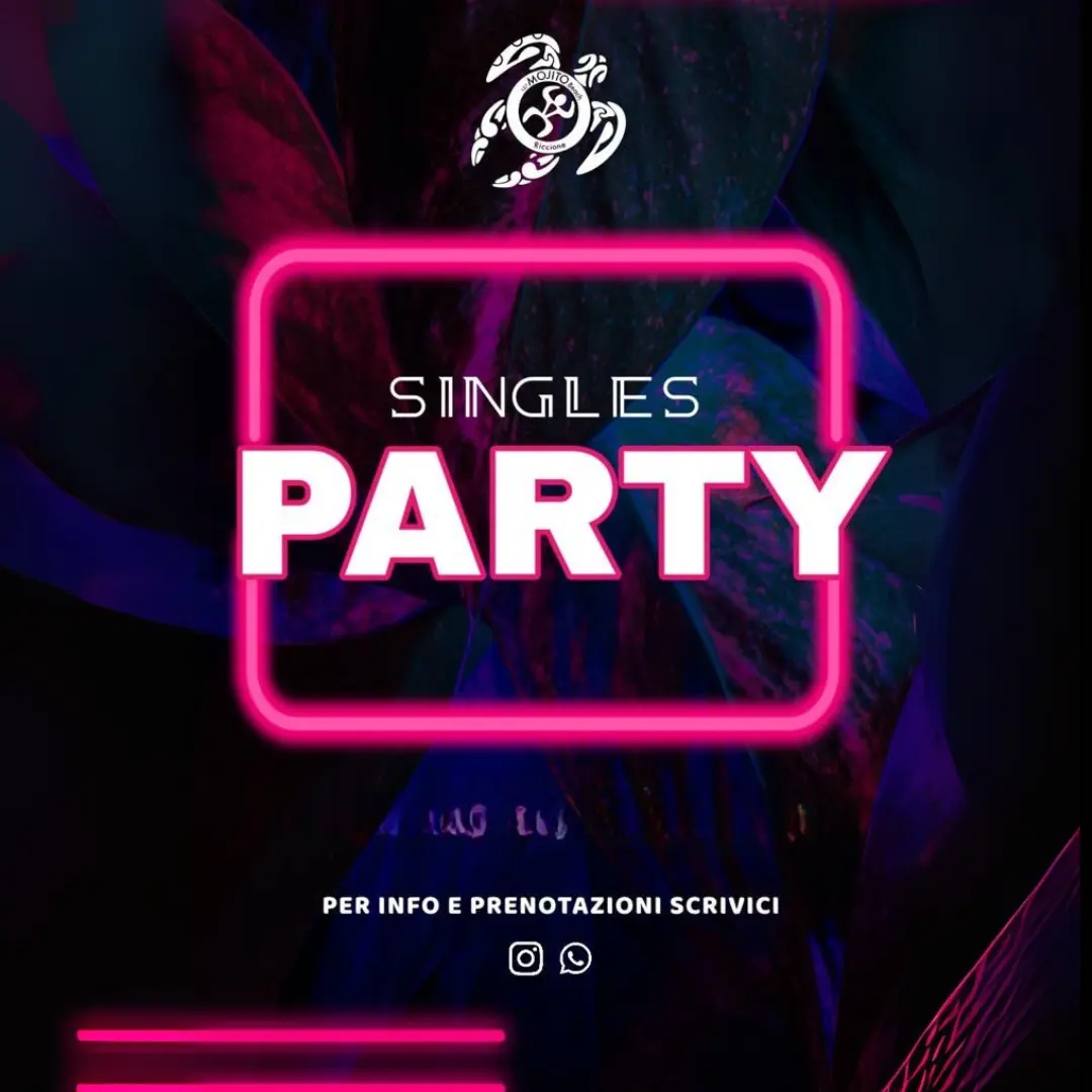 SINGLE PARTY @ Mojito beach 14 luglio 2025. Biglietti e Tavoli