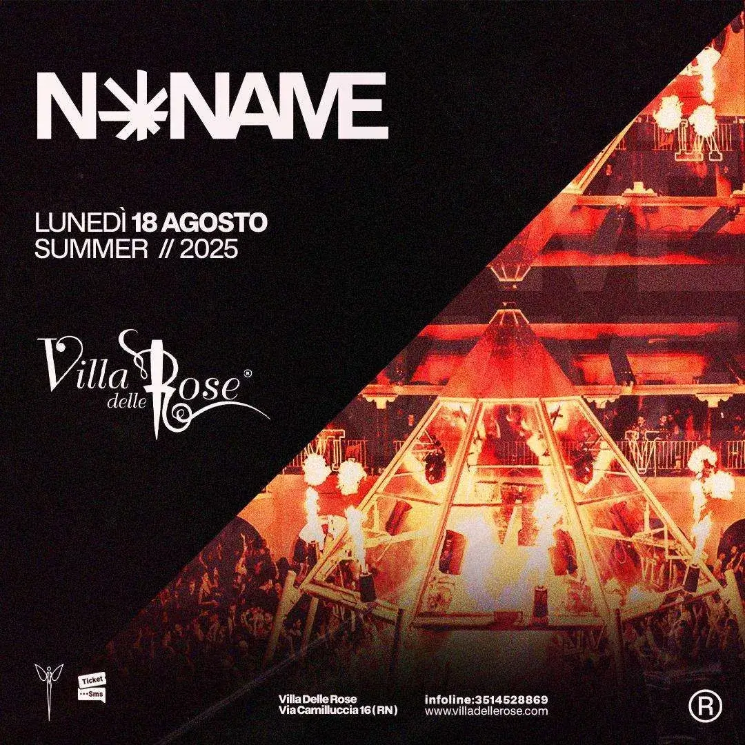 NO NAME @ Villa Delle Rose 18 agosto 2025. Biglietti e Tavoli
